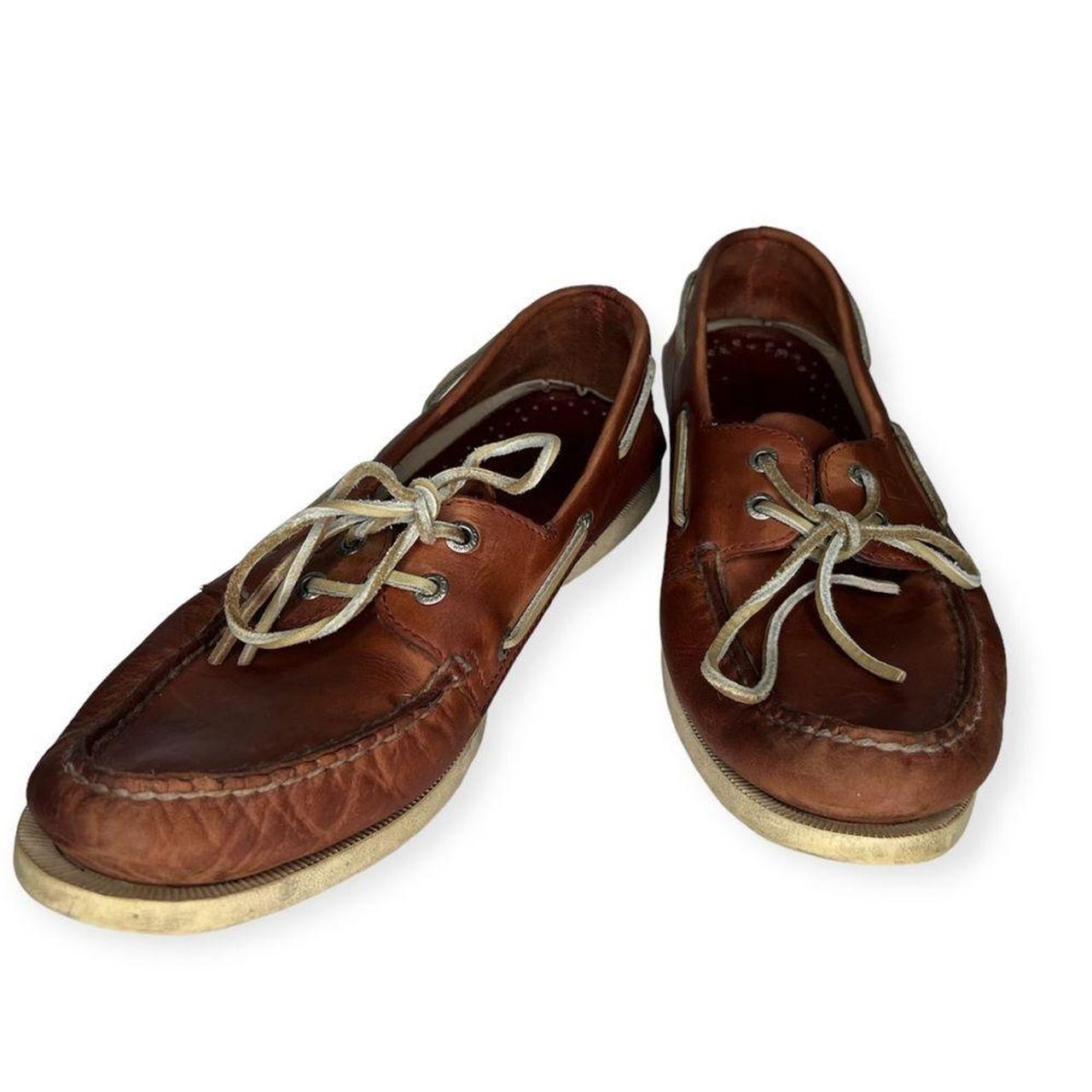 Sperry Leather Boat Shoes Style 0837211 Men’s Size... - Depop
