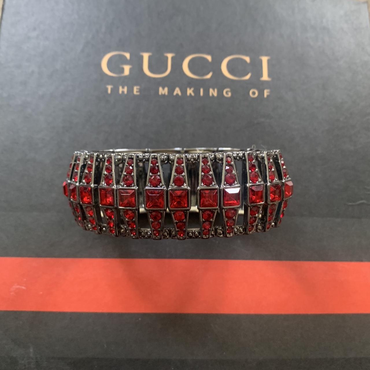 Ruby Red Jewel Bracelet - one size #ruby... - Depop