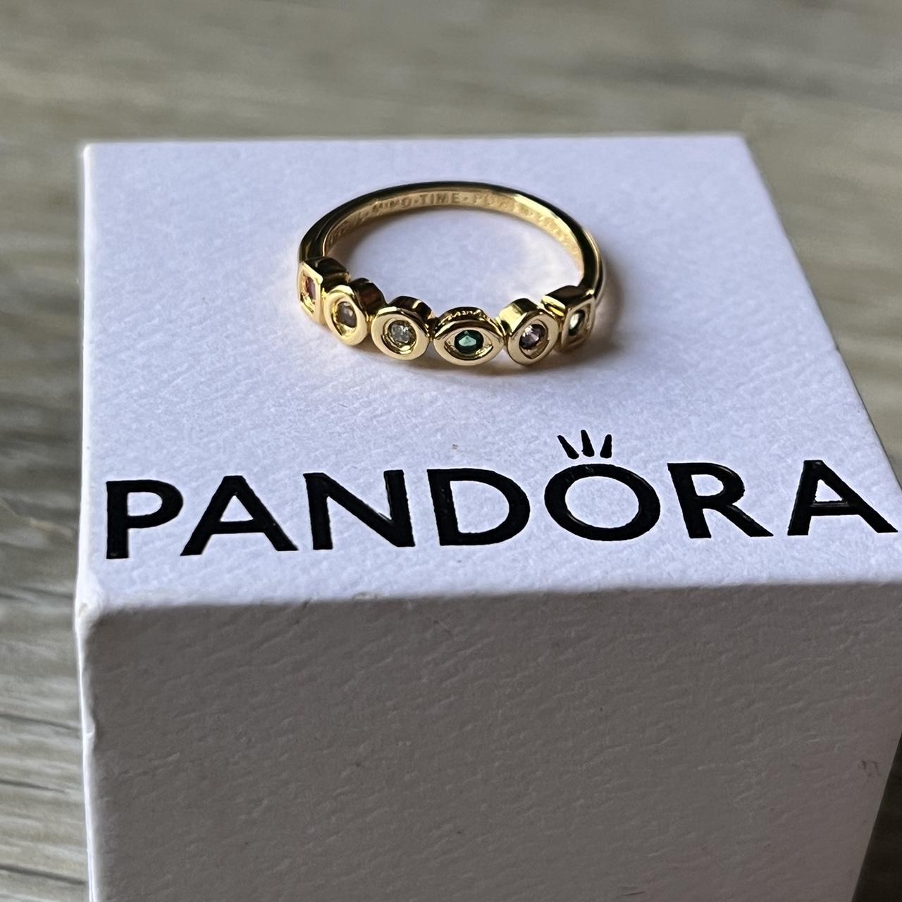 Pandora Marvel Avengers Infinity Stones Gold Ring... - Depop