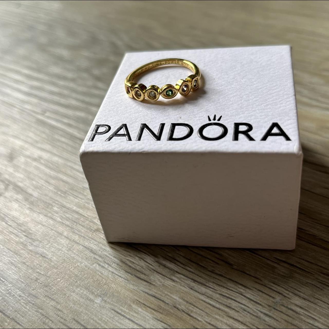 Pandora Marvel Avengers Infinity Stones Gold Ring... - Depop