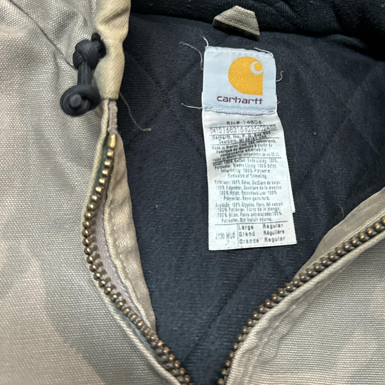 j130 Carhartt jacket. Khaki brown. Size Large Chest... - Depop