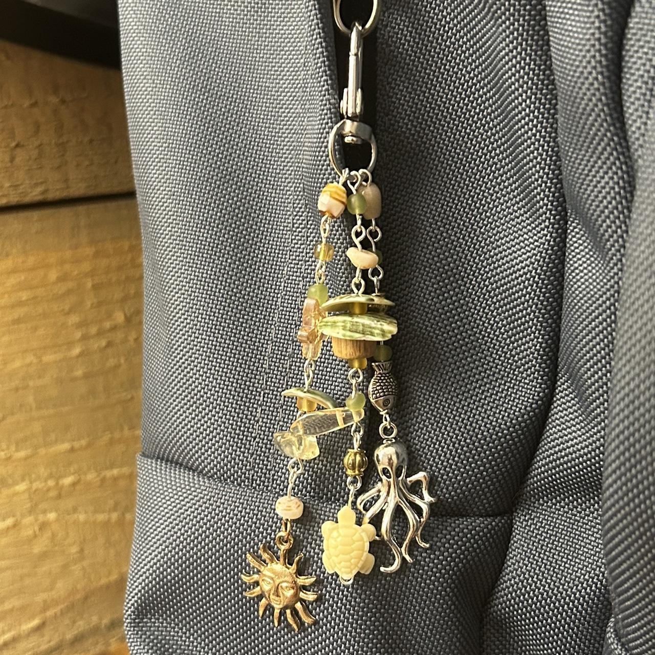 Ocean themed keychain with shells, sun, octopus and... - Depop