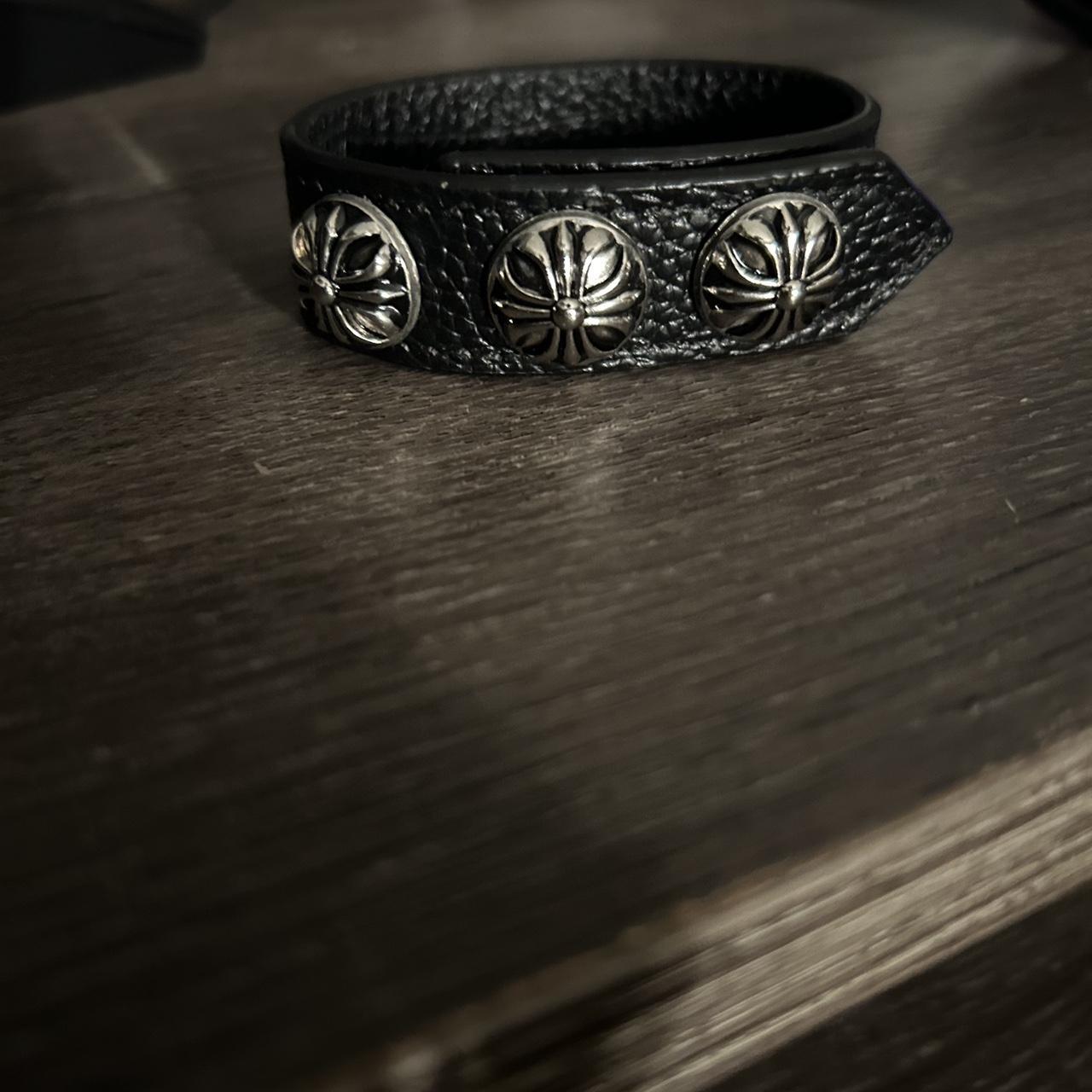 CHROME HEART BRACELET words hard to see on camera... - Depop