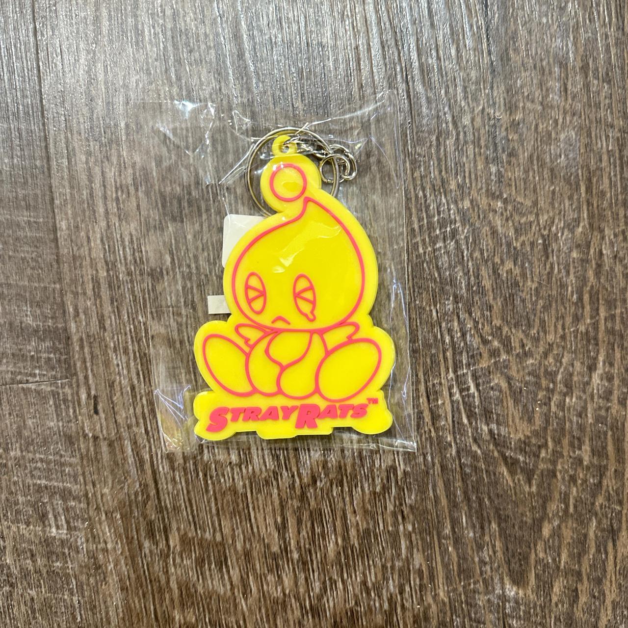 Stray rats CHAO KEYCHAIN Yellow color Double-sided... | Depop