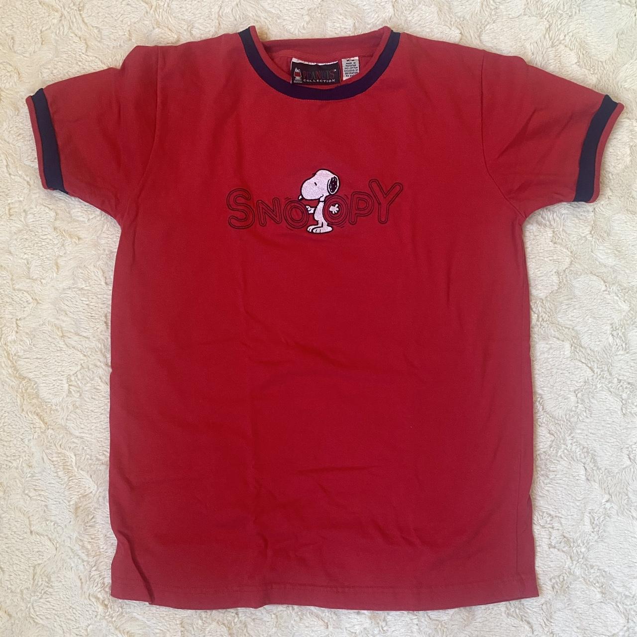 Adorable embroidered Snoopy shirt! Size M, 100%... - Depop