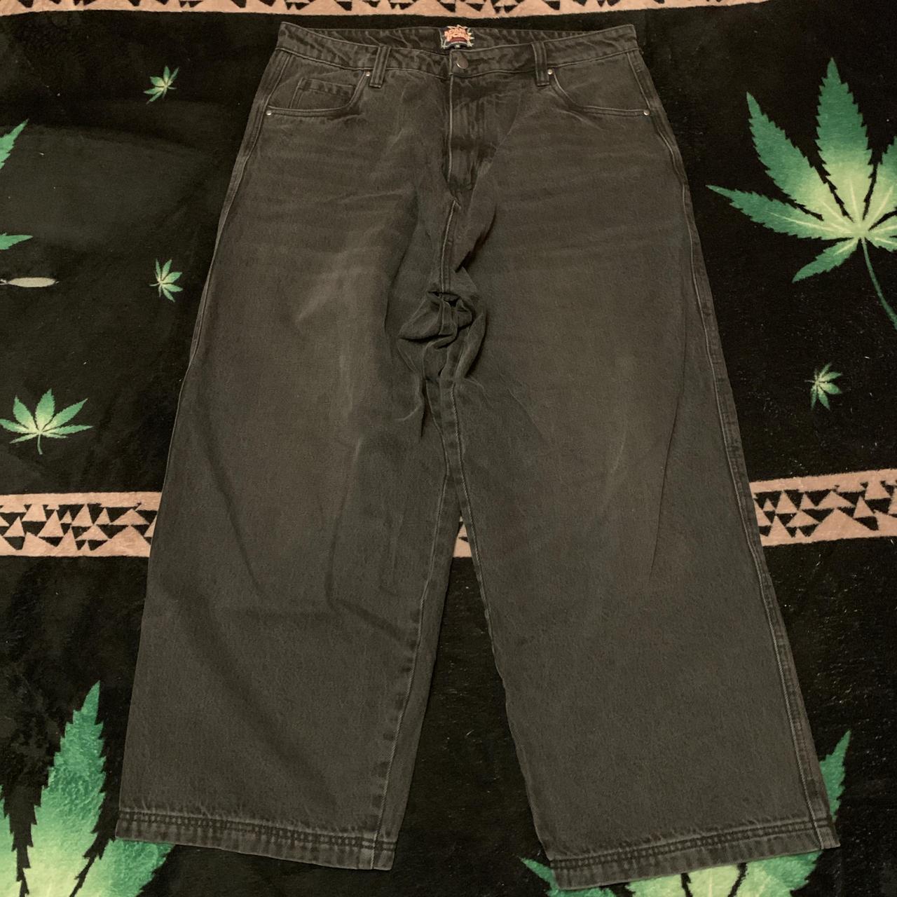 Size 32 Black Skater Baggy Adam Bomb Jeans ... | Depop