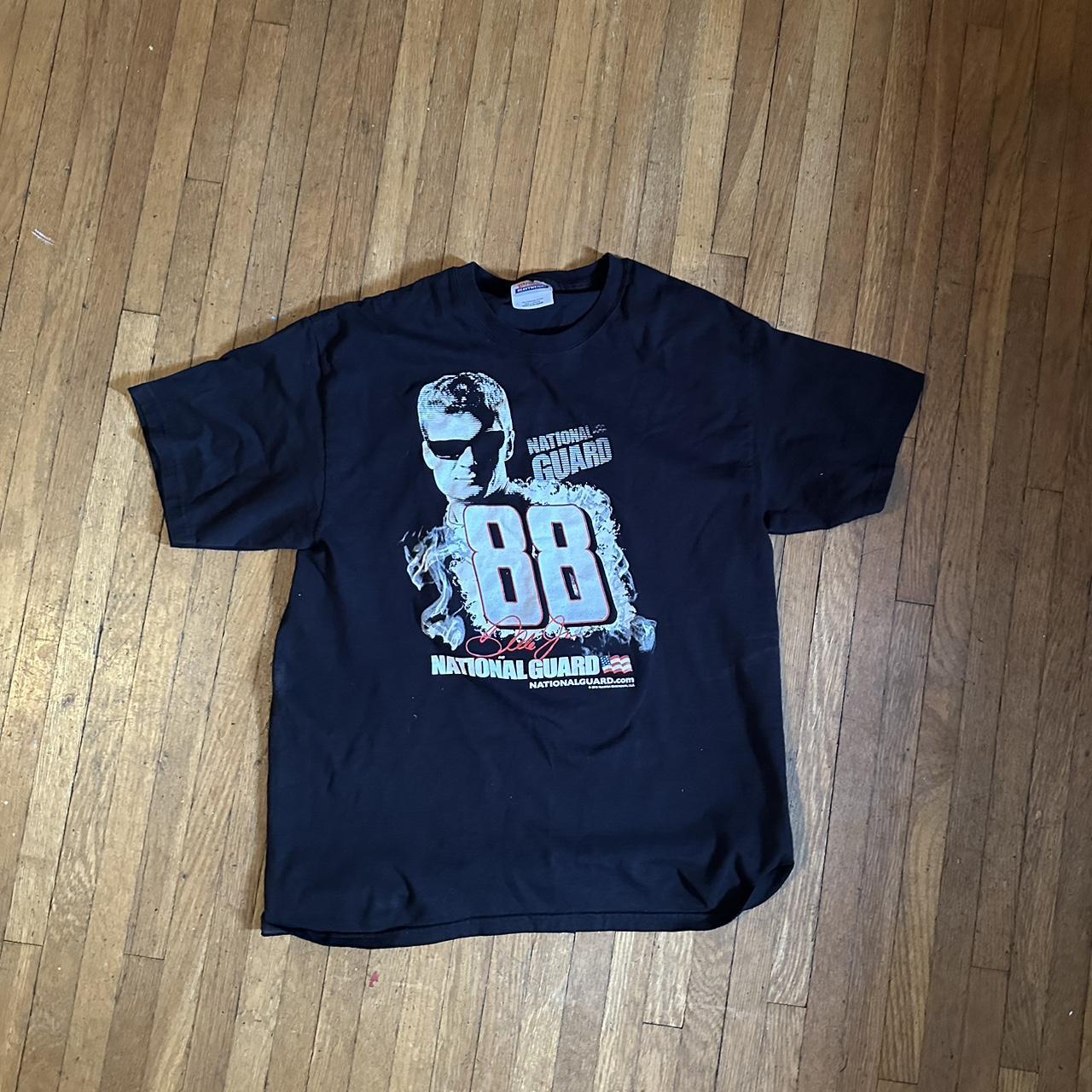 Jeff Gordon national guard tee @2010 tag Hanes beefy... - Depop