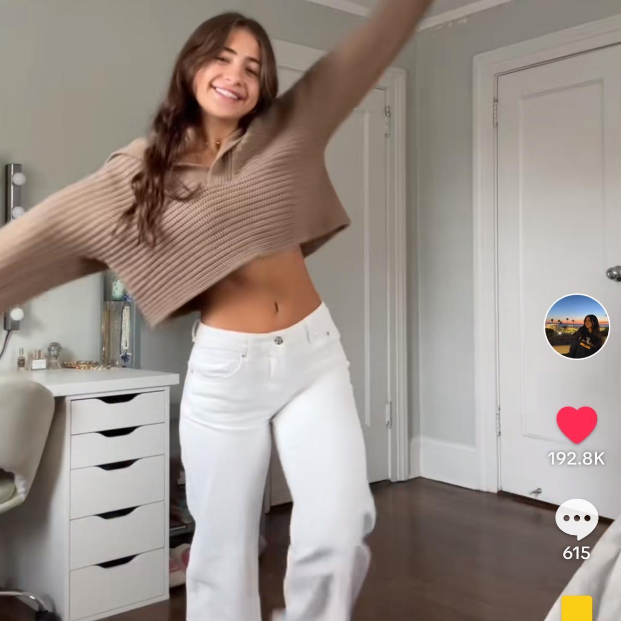 EDIKTED low rise jeans size s true to size og... - Depop