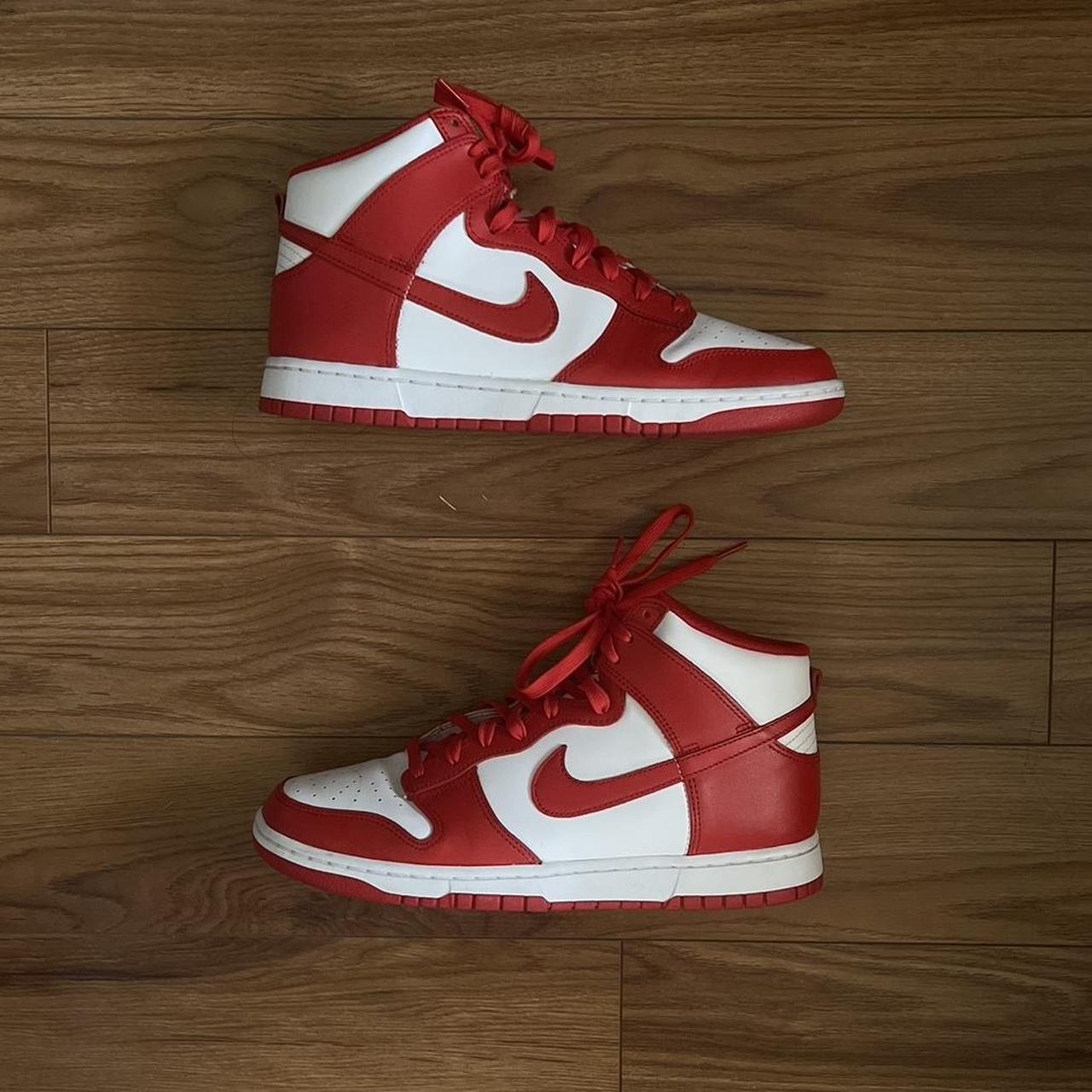 Men’s Championship White Red Dunk - in very good... - Depop
