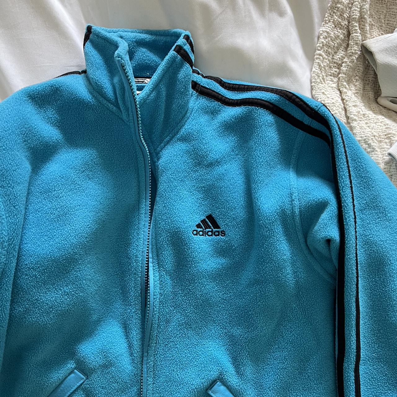 Vintage Adidas Fleece jacket - Depop