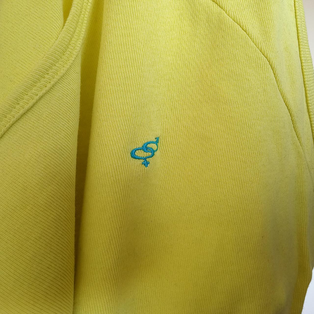 Golden Breed vintage singlet, size L in a neon yellow. - Depop