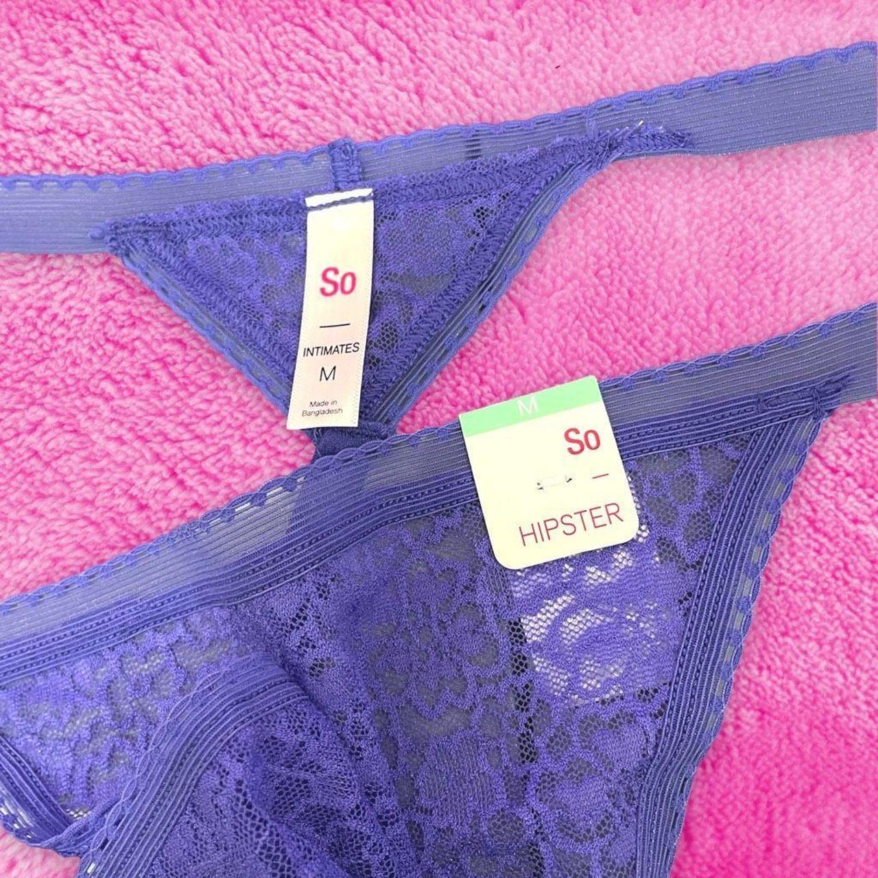 Bold Purple Lace G-String Thong ~ size medium ~... - Depop