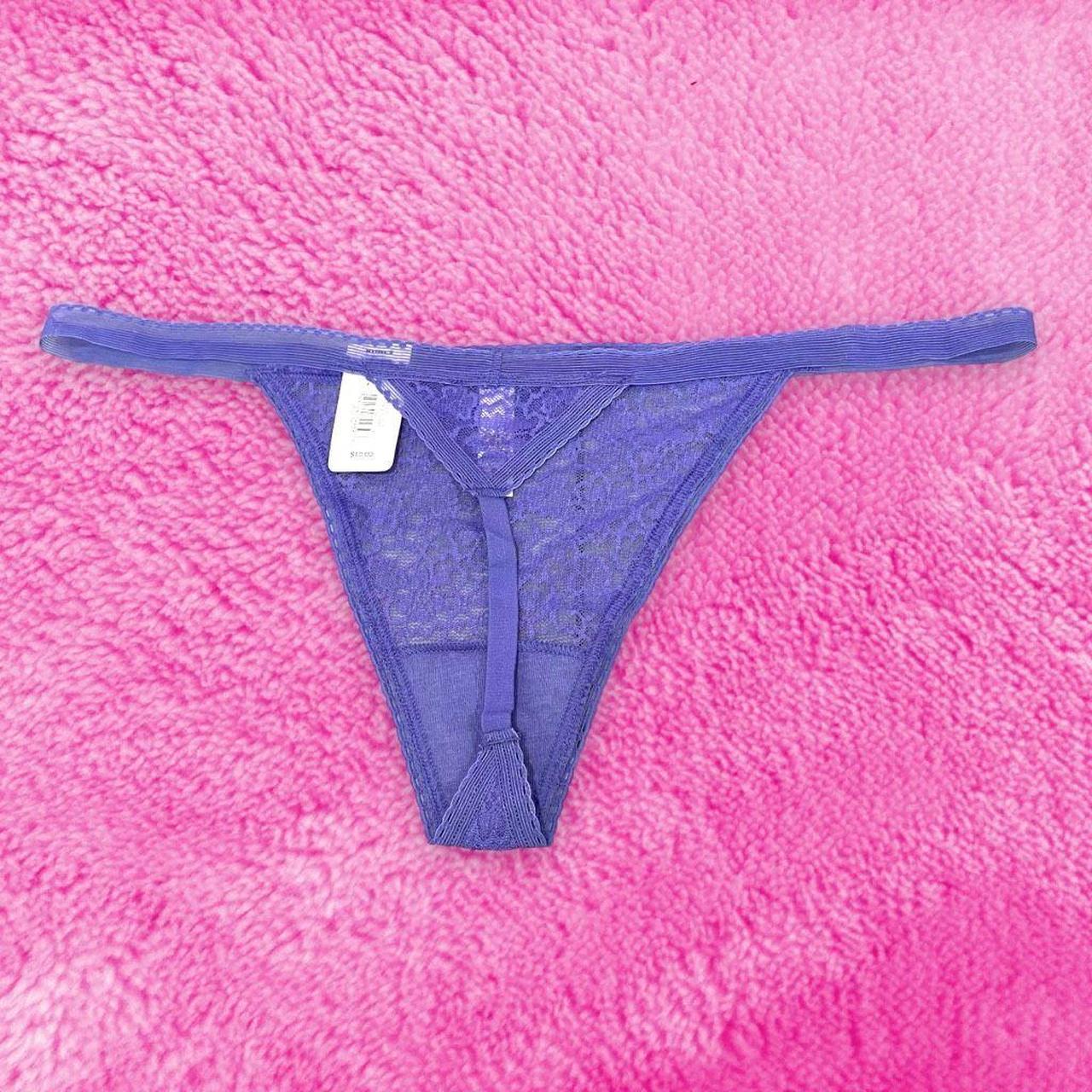 Bold Purple Lace G-String Thong ~ size medium ~... - Depop