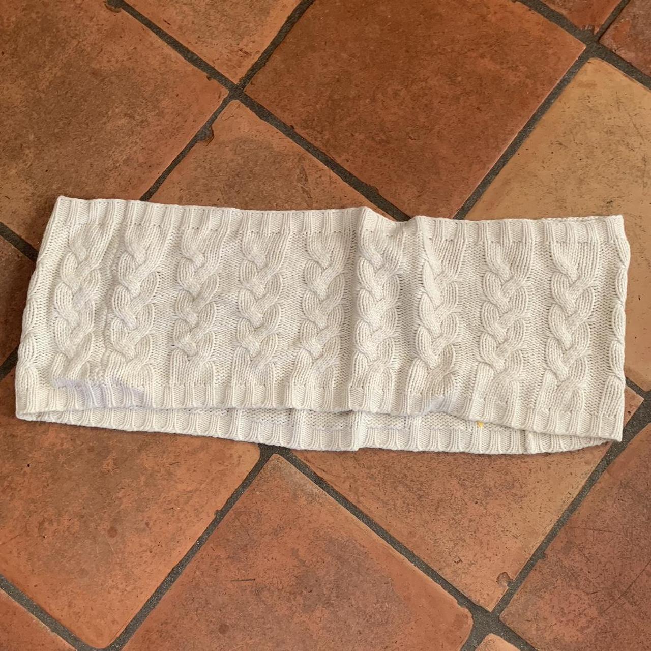 Lolé knit/crochet wrap scarf - Depop