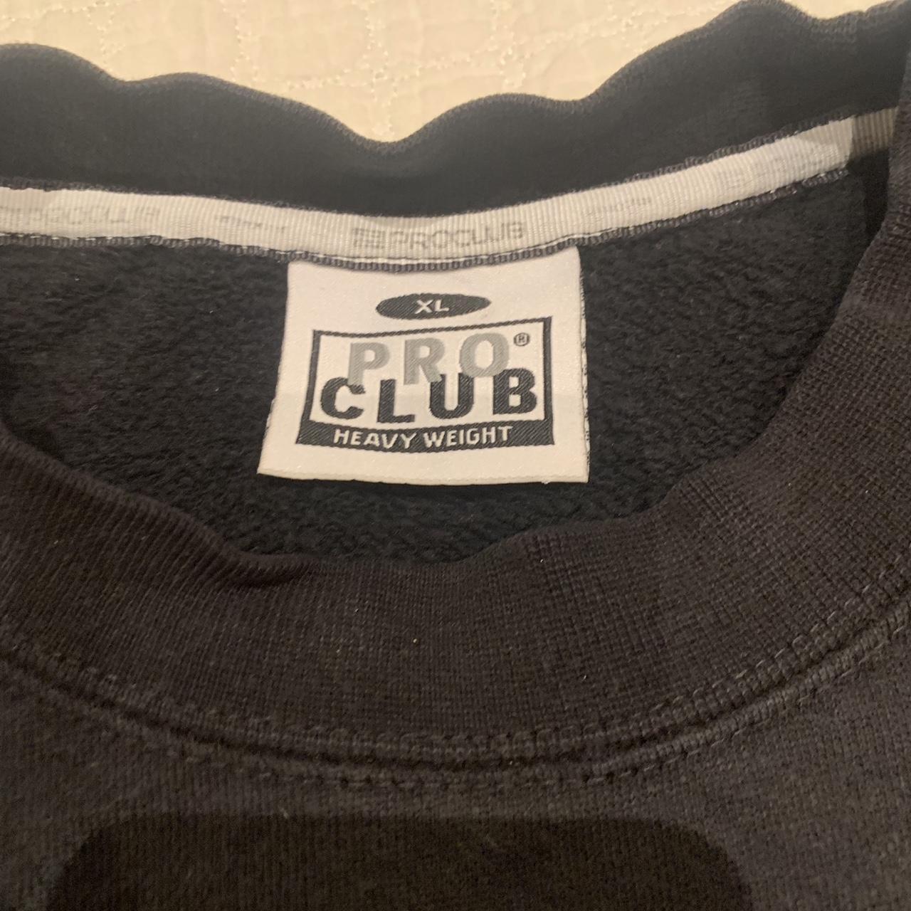 Black pro club crewneck - Depop