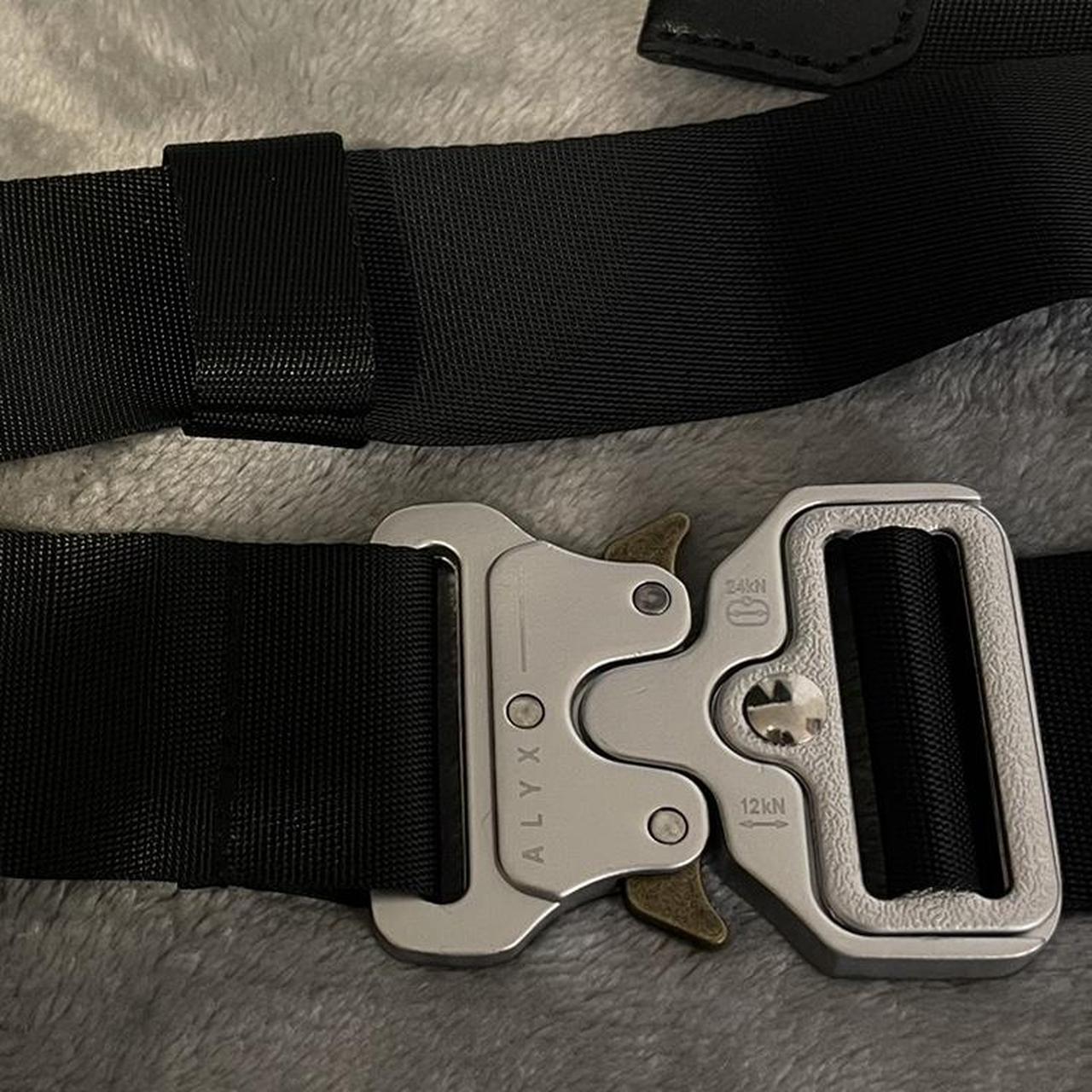 ALYX Silver Metal Buckle Belt Adjustable #black... - Depop