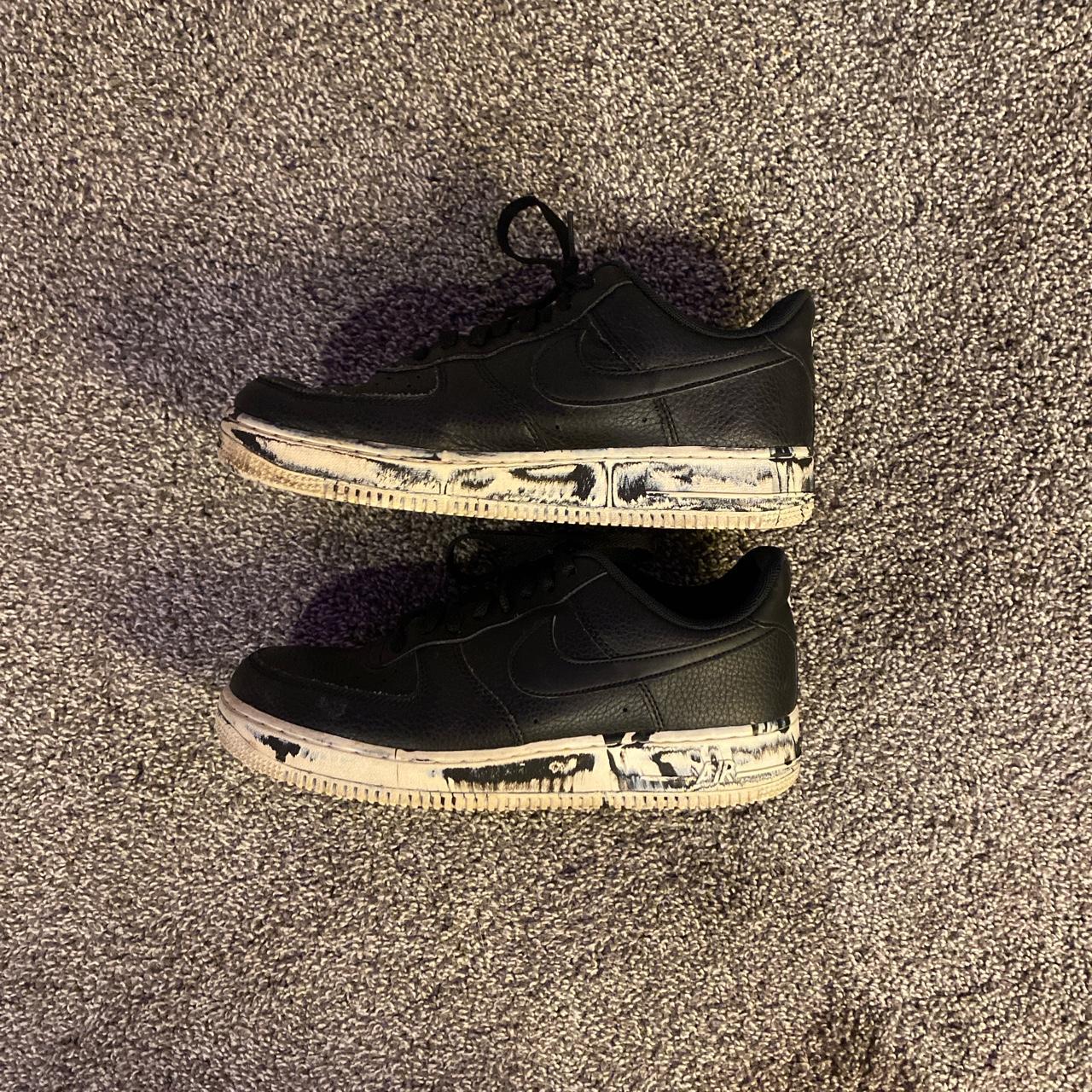 BLACK MARBLE Nike Air force 1s US 8 (no... - Depop