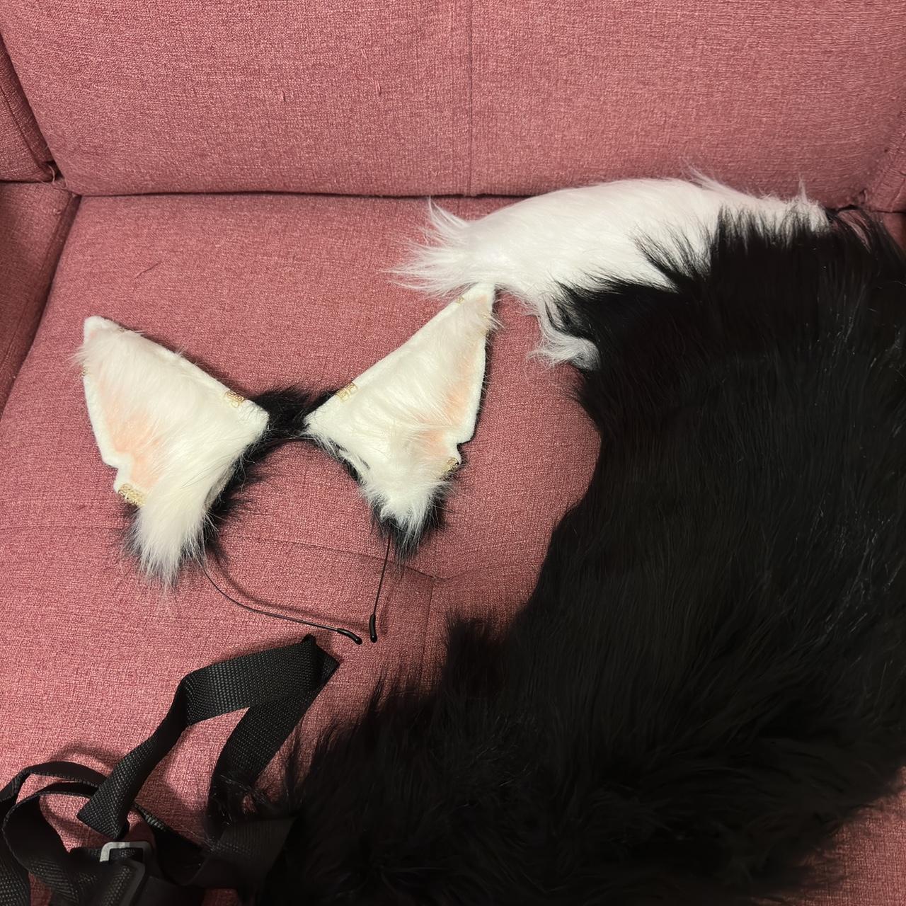 Fox ears and attachable tail Never worn - Depop
