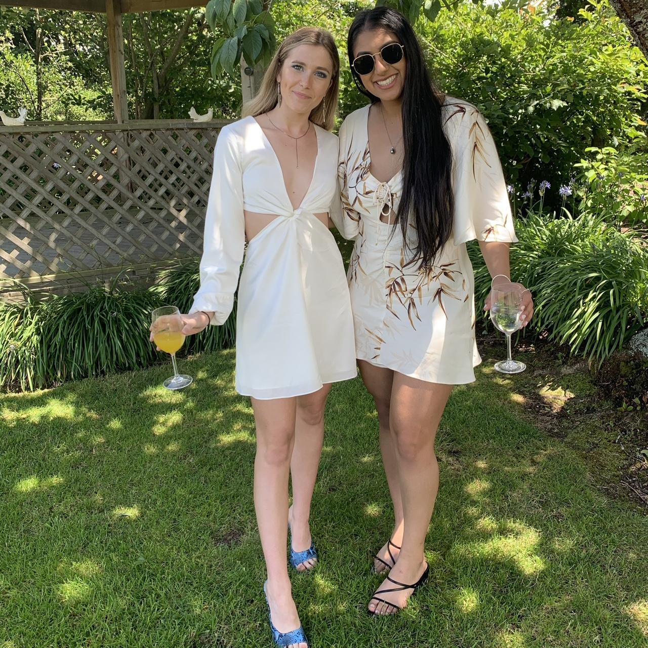 Beginning boutique cut out dress Stunning pearl... - Depop