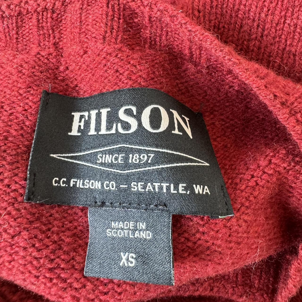 Filson xs made in scotland sweater, low neckline | Depop