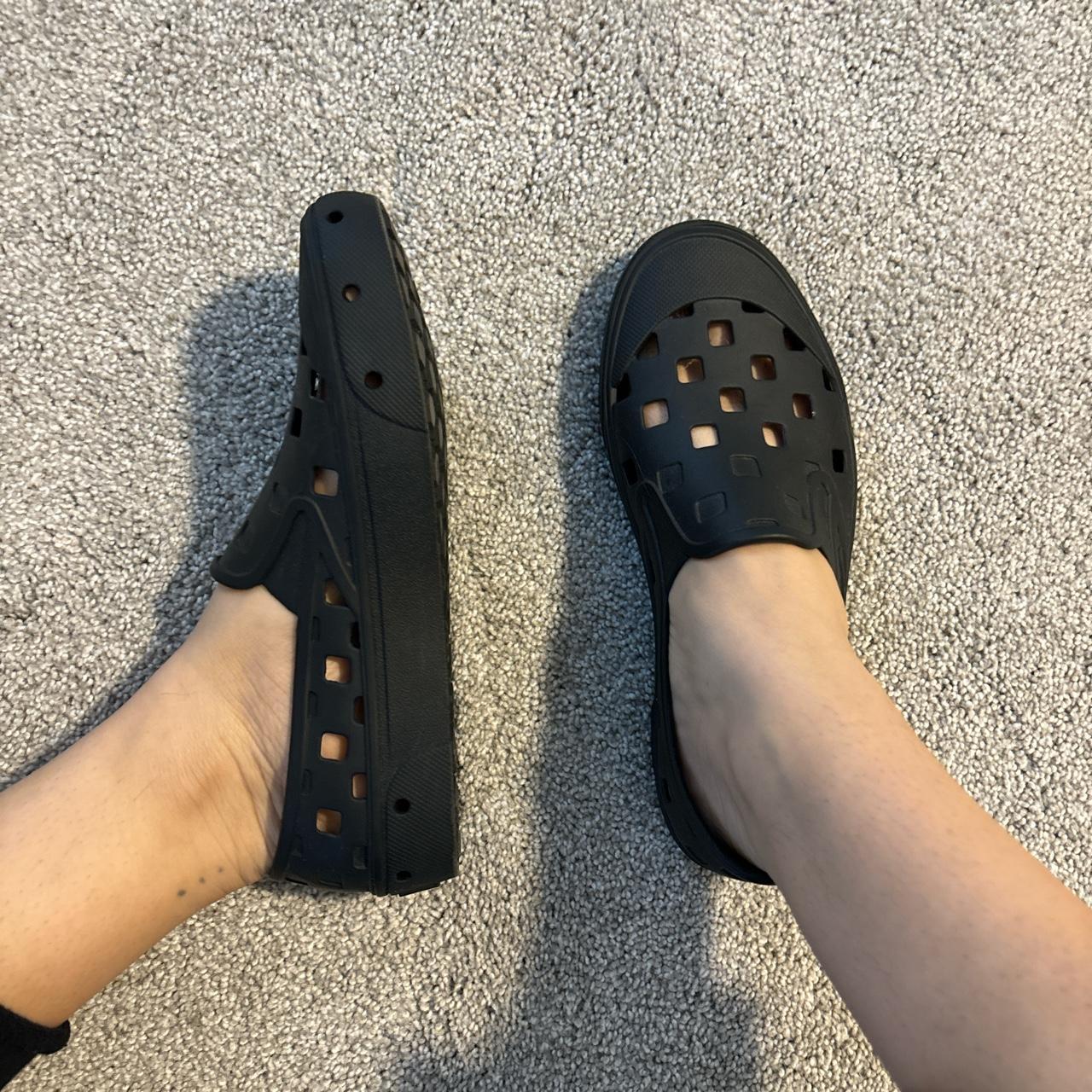 the COOLEST vans crocs slip ons 🩴 women’s size 5 - Depop