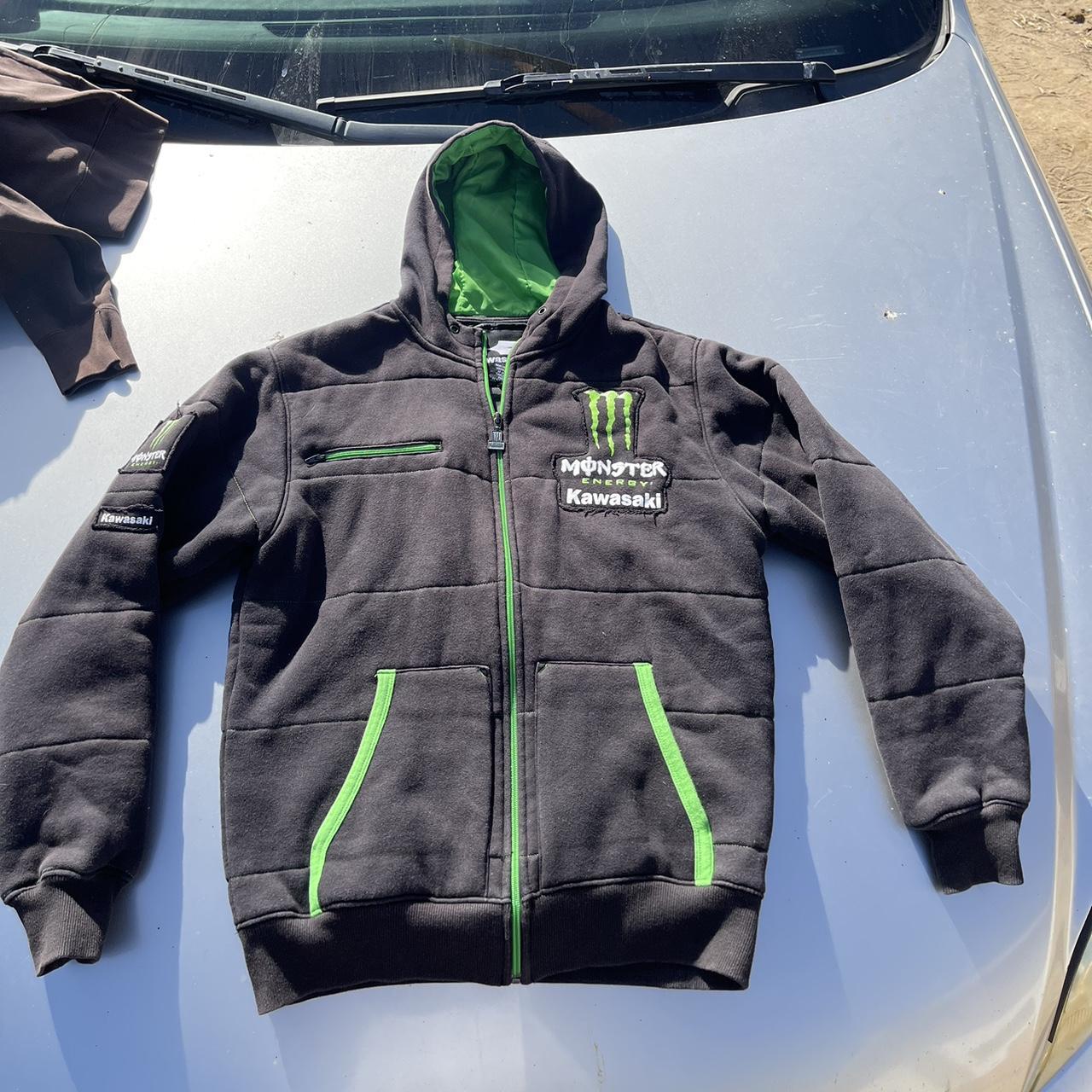 Monster Energy Kawasaki Racing hooded Jacket men... - Depop