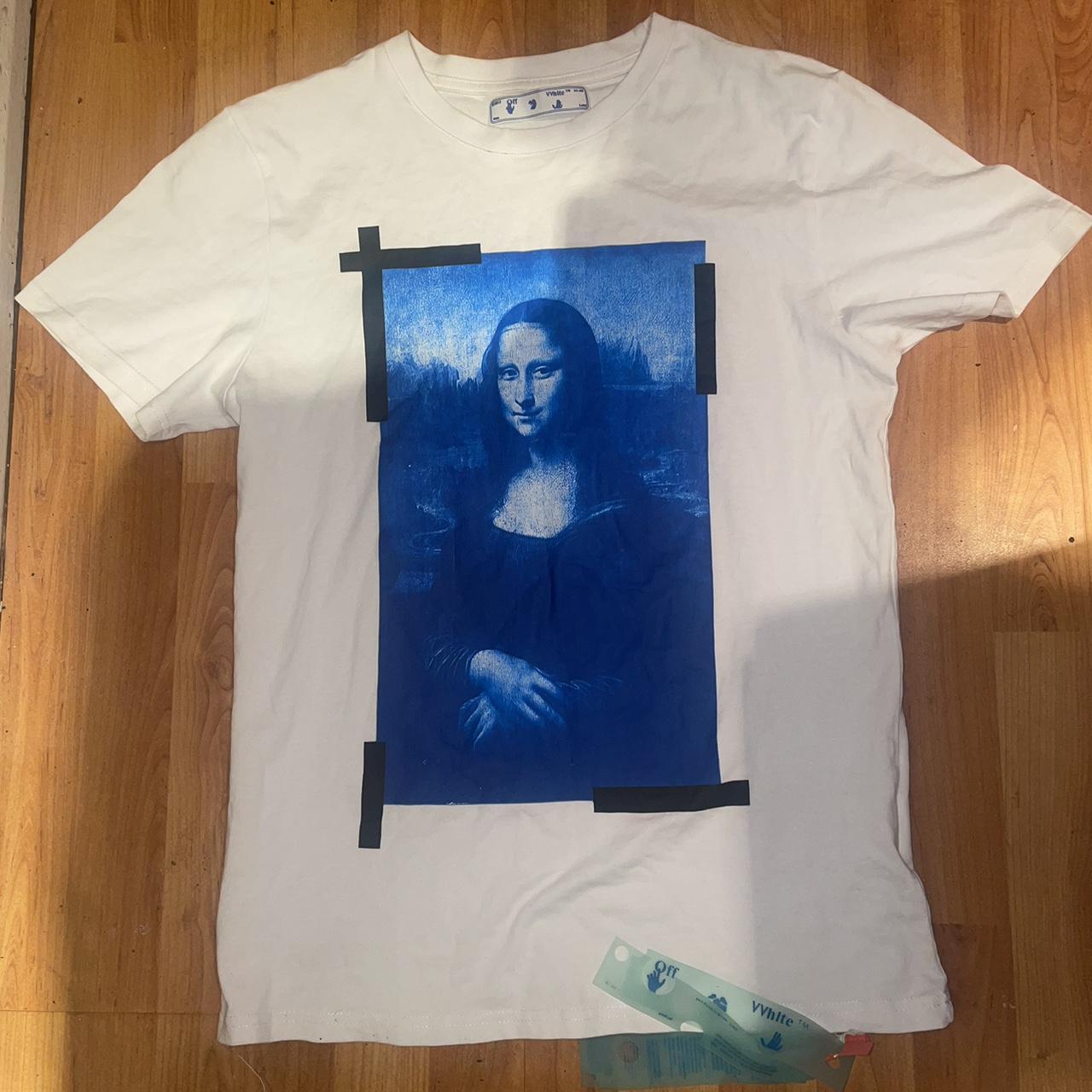 Off white Mona lisa Virgil Abloh T-shirt Size M worn... - Depop
