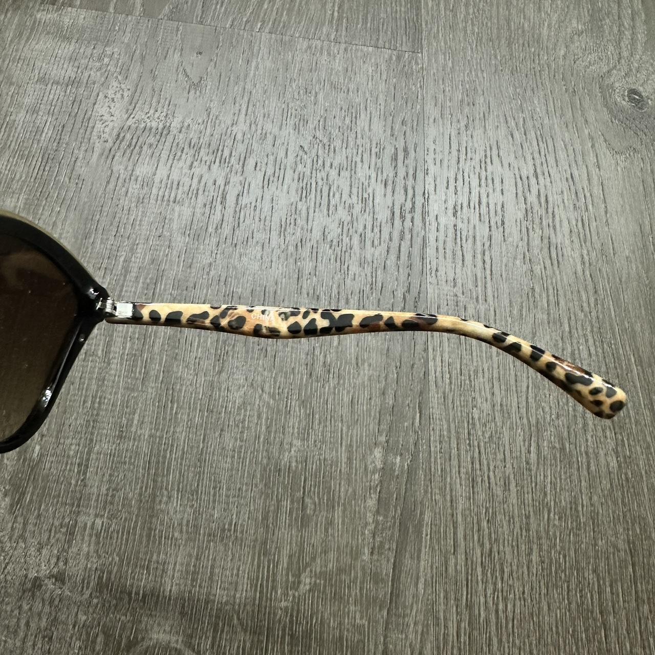 Black cheetah print sunglasses i’m not sure where... - Depop
