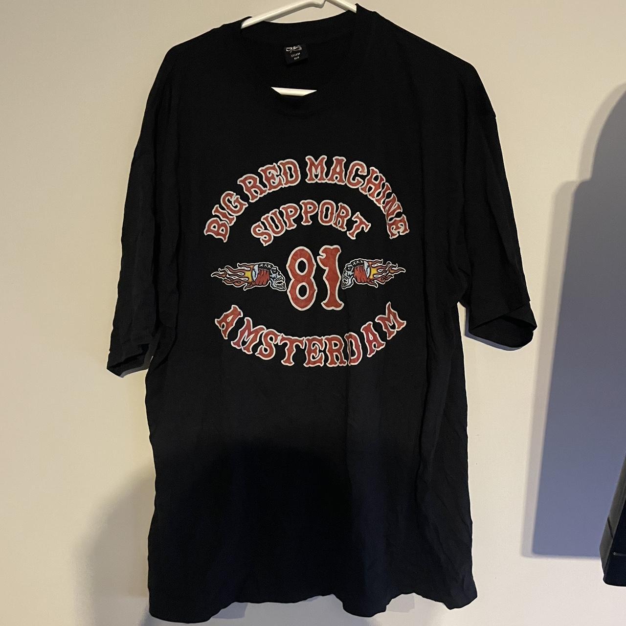 Big red machine tshirt Amsterdam biker tshirt #biker... - Depop