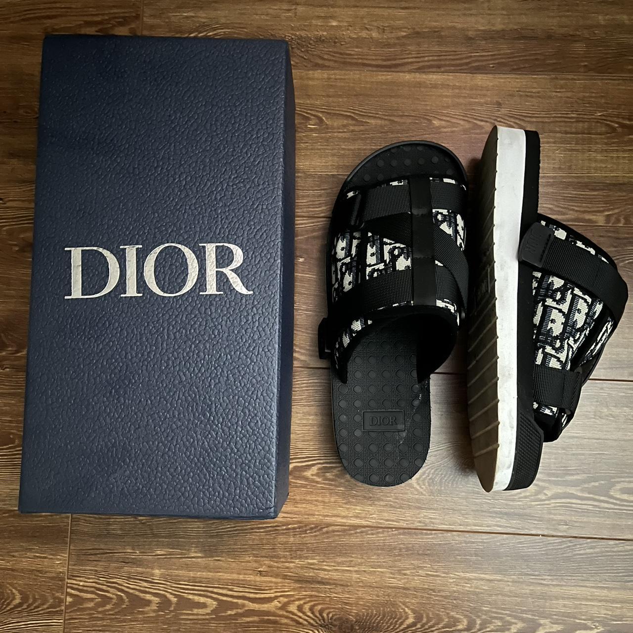 Dior slides Size 41 EU 7,5 UK 8,5 US Worn Impeccable... - Depop
