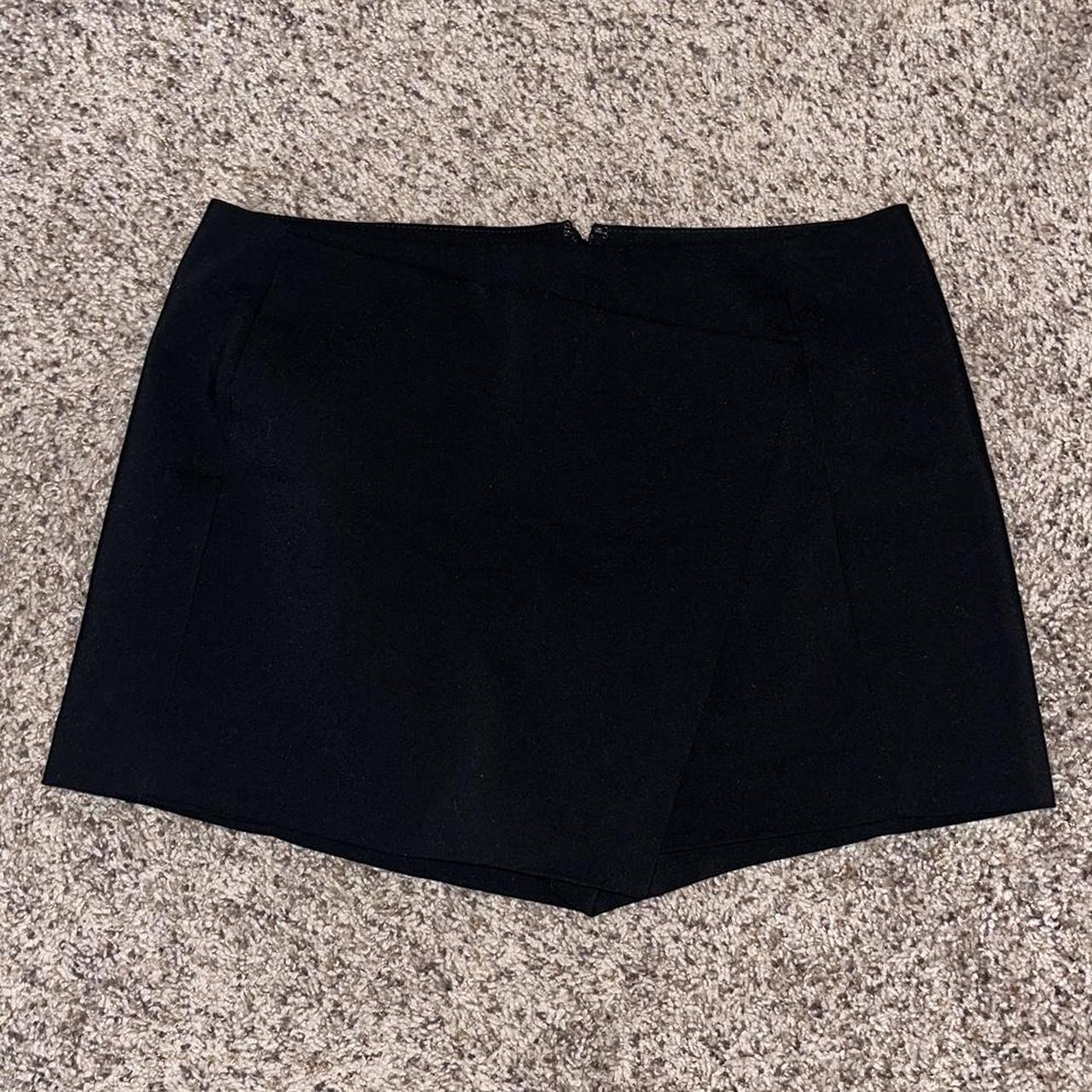 Express Asymmetrical Mini Skort Asymmetrical... - Depop