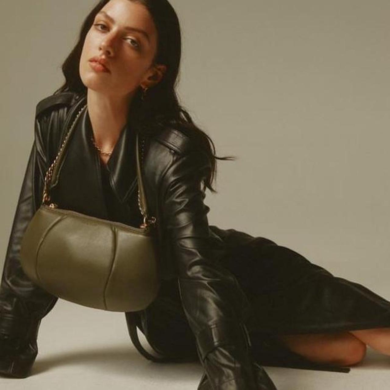 Brie Leon Remy large baguette bag. Khaki RRP$229.... - Depop