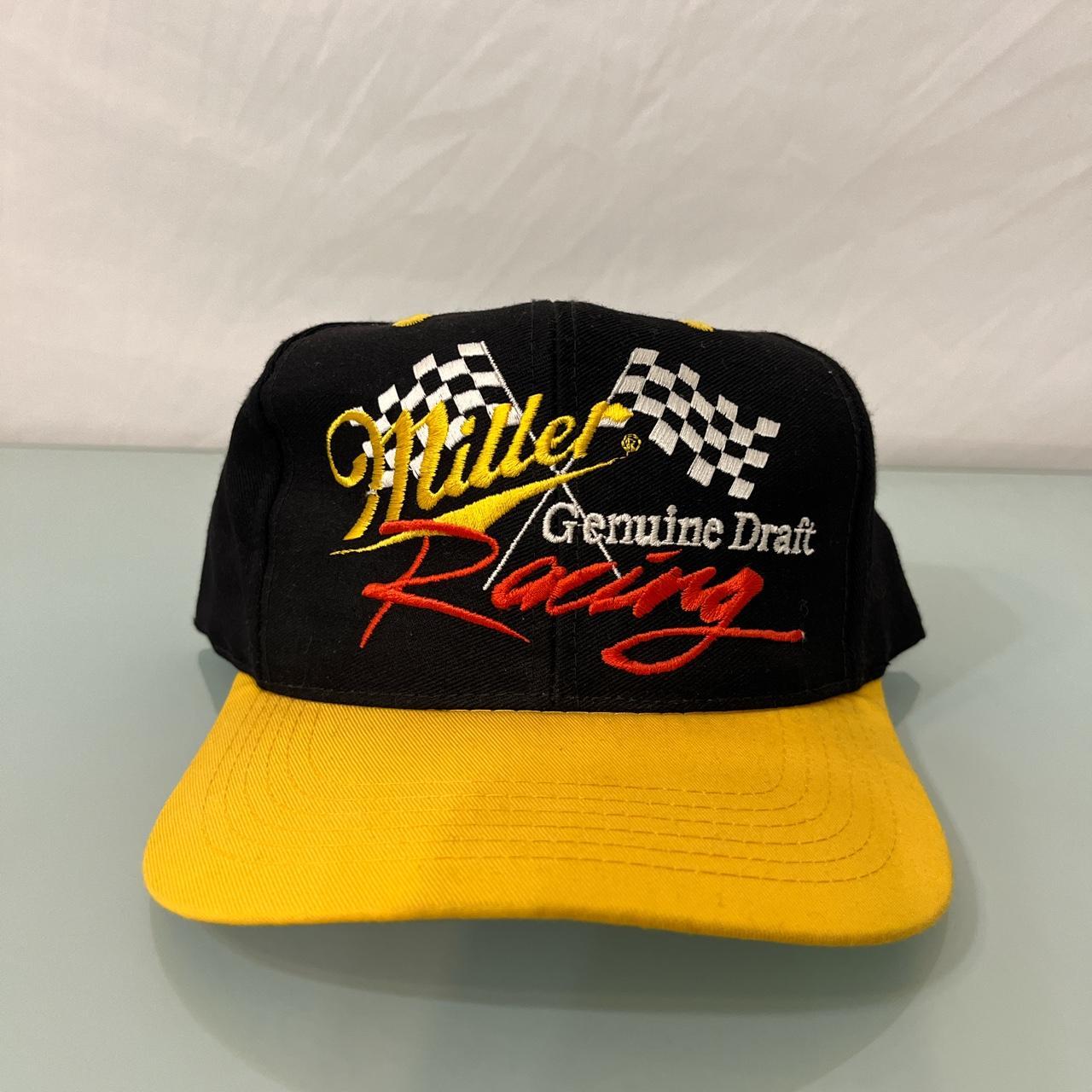 Vintage Miller Racing adjustable race cap - Depop