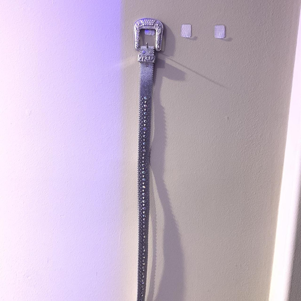 rhinestone knock off bb belt #y2k #mcbling #2000s... - Depop