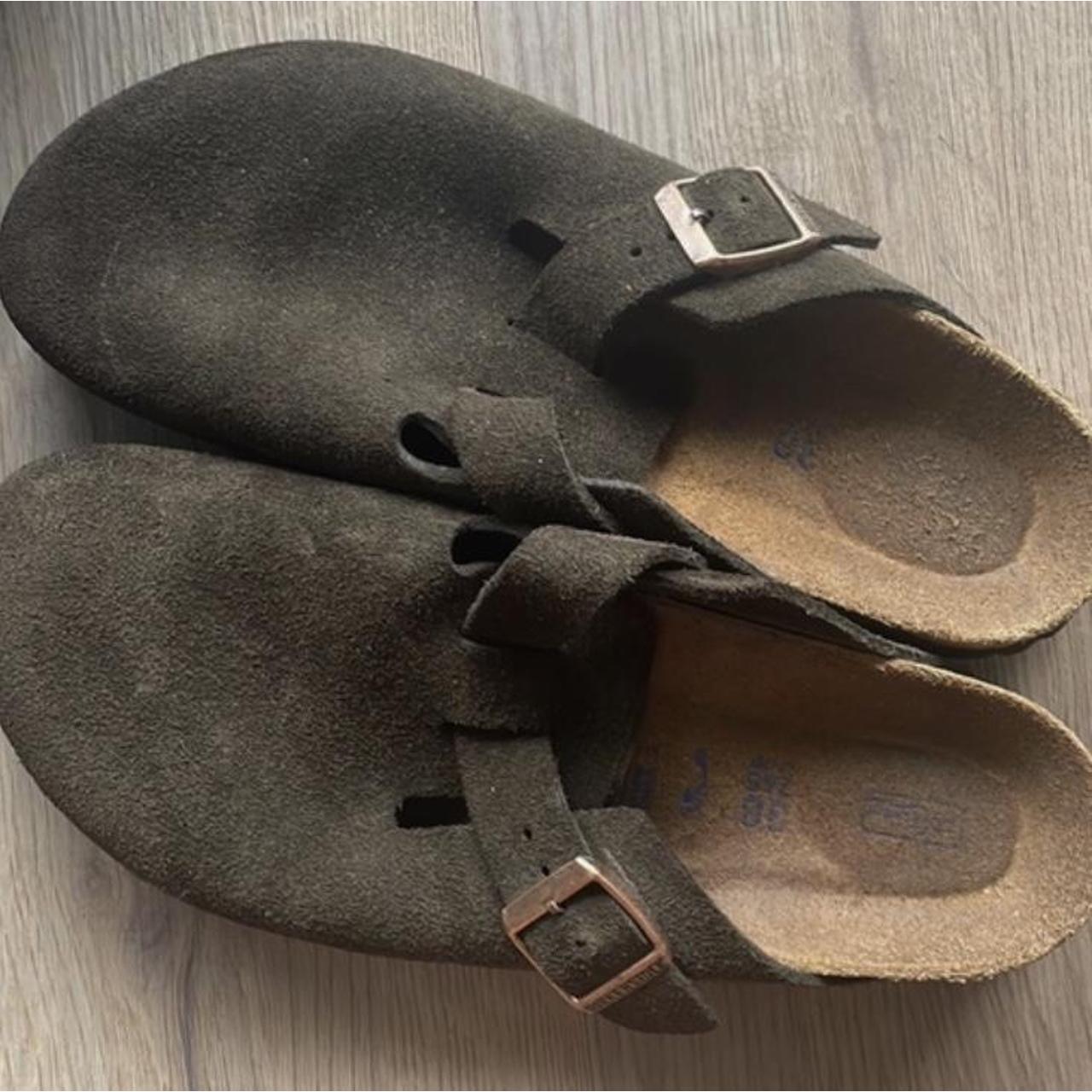 Mocha Birkenstock clogs:) these are super cute. Just... - Depop