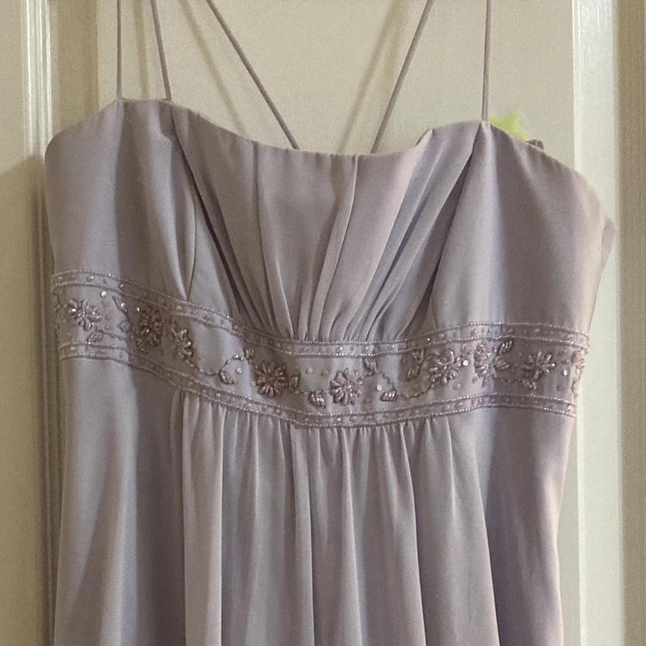 Light purple beaded vintage 2000s prom dress - Depop