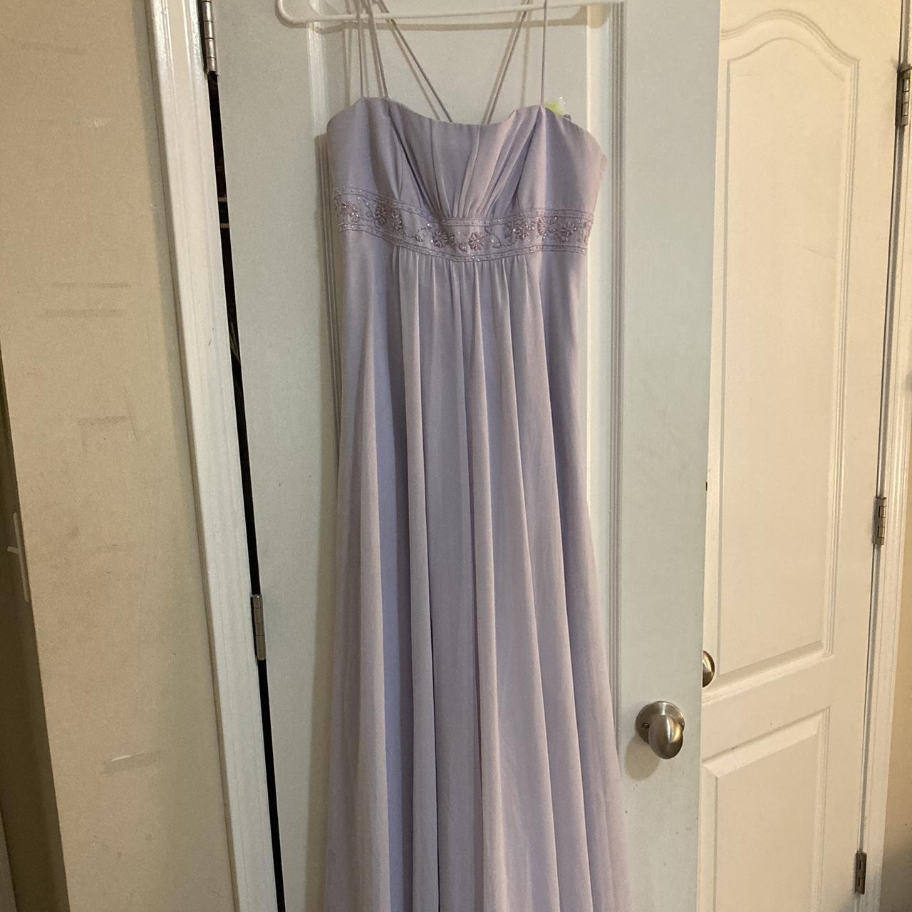 Light purple beaded vintage 2000s prom dress - Depop