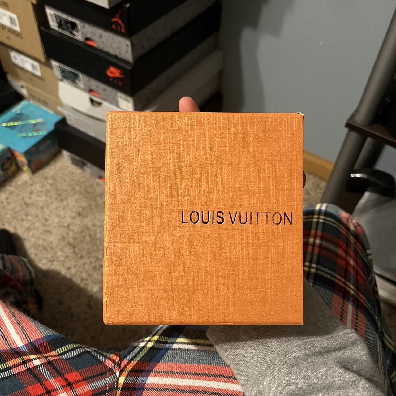 Brand New Belt In Box Black CheckerBoard LV with... - Depop