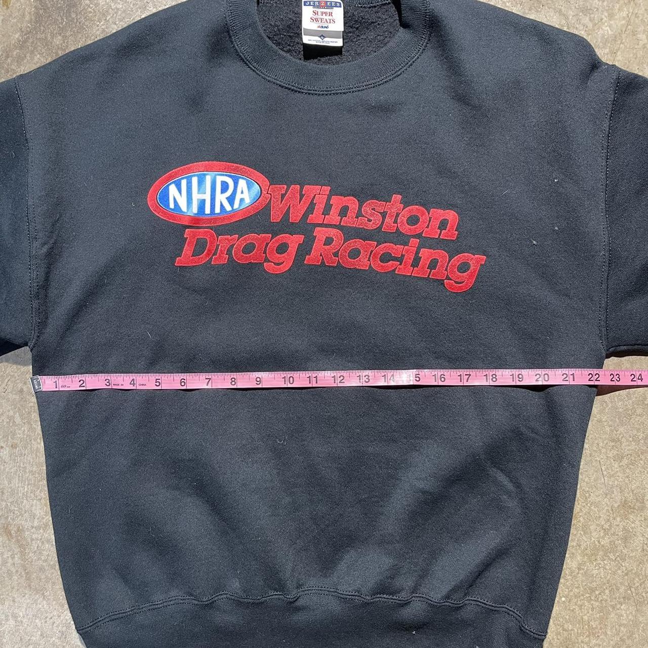Vintage NHRA Winston Drag Racing sweatshirt Size... - Depop
