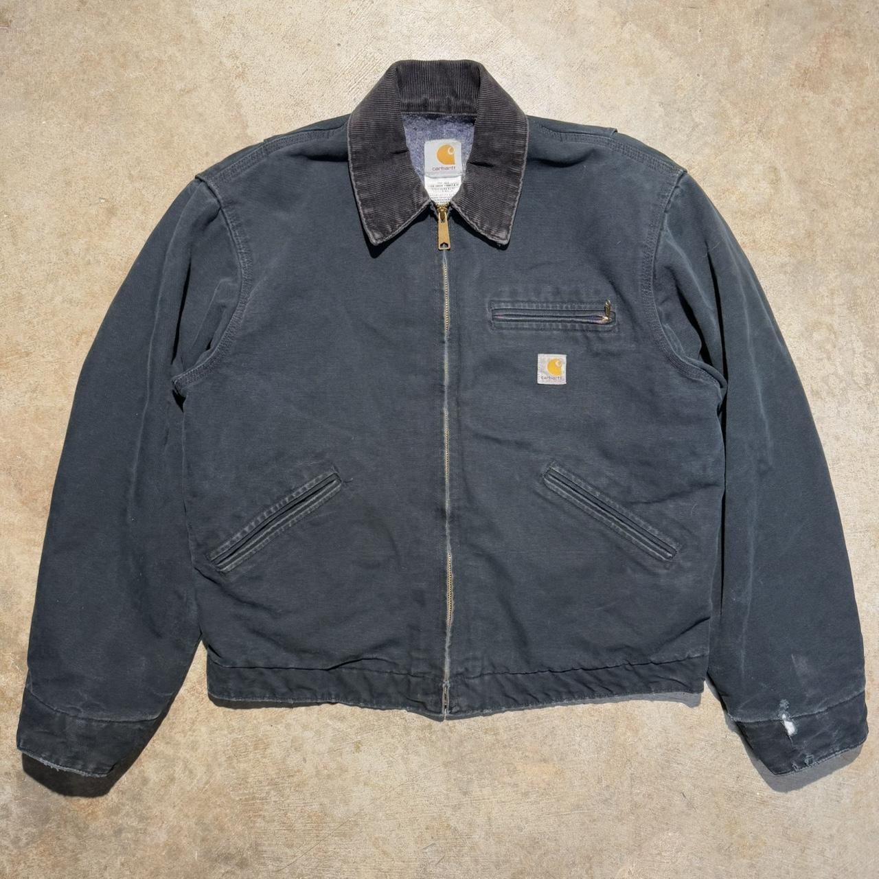 Vintage Carhartt Detroit blanket lined distressed... - Depop
