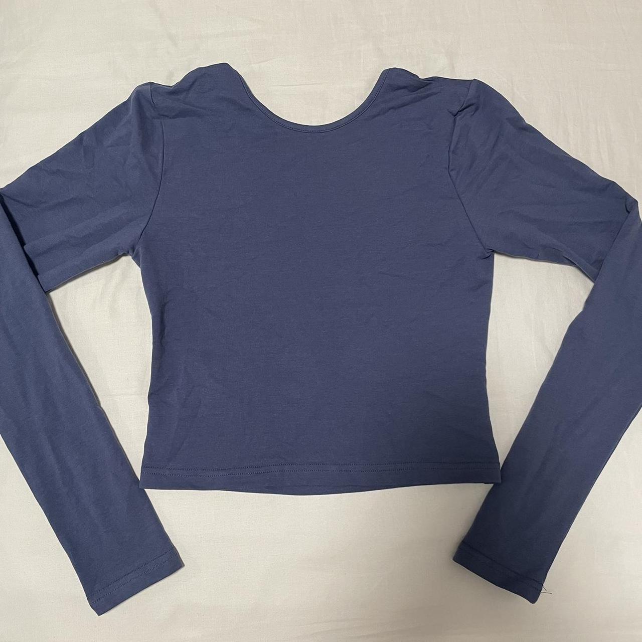 edikted navy blue backless long sleeve. - Depop