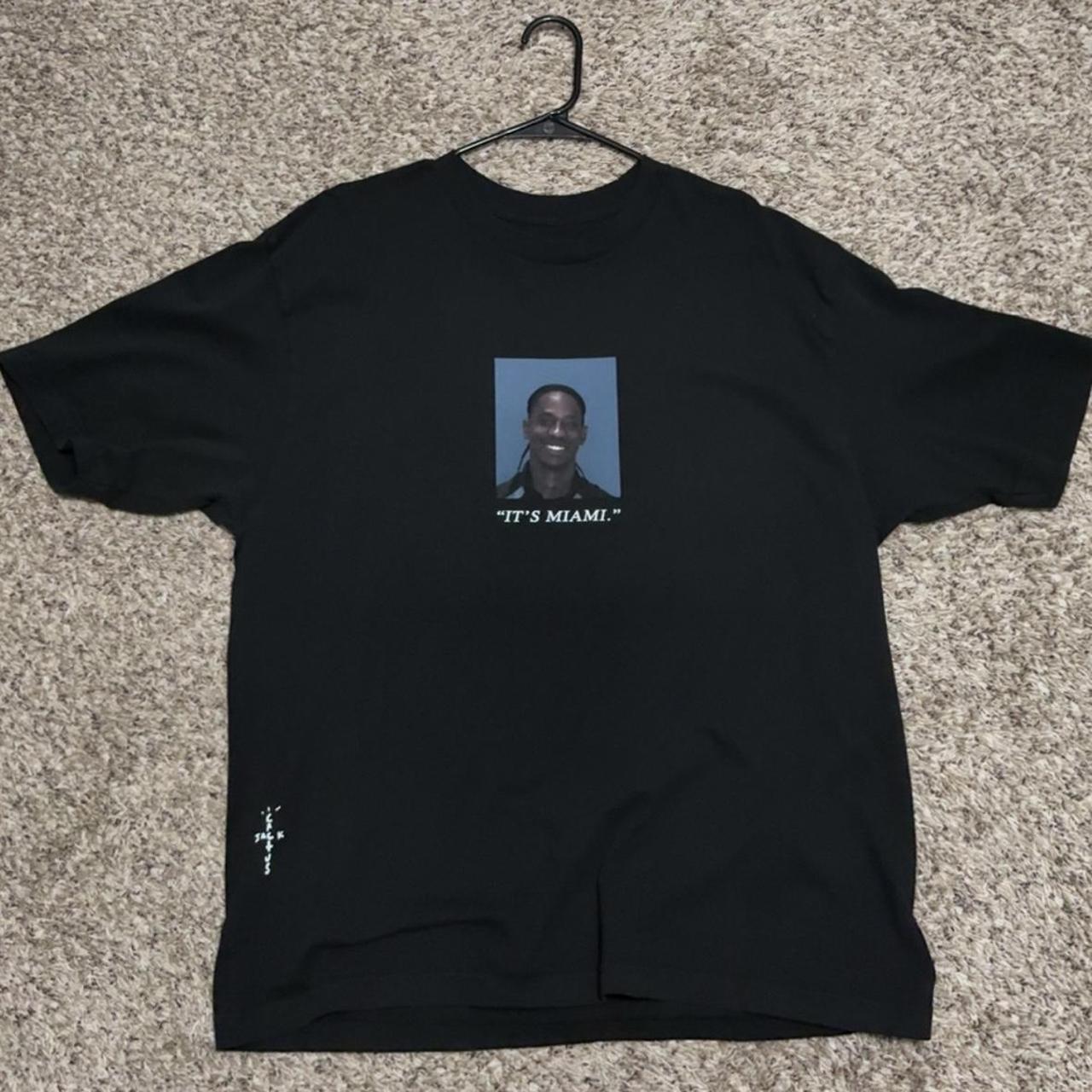 Travis Scott ‘Free The Rage’ “It’s Miami” Mugshot... | Depop
