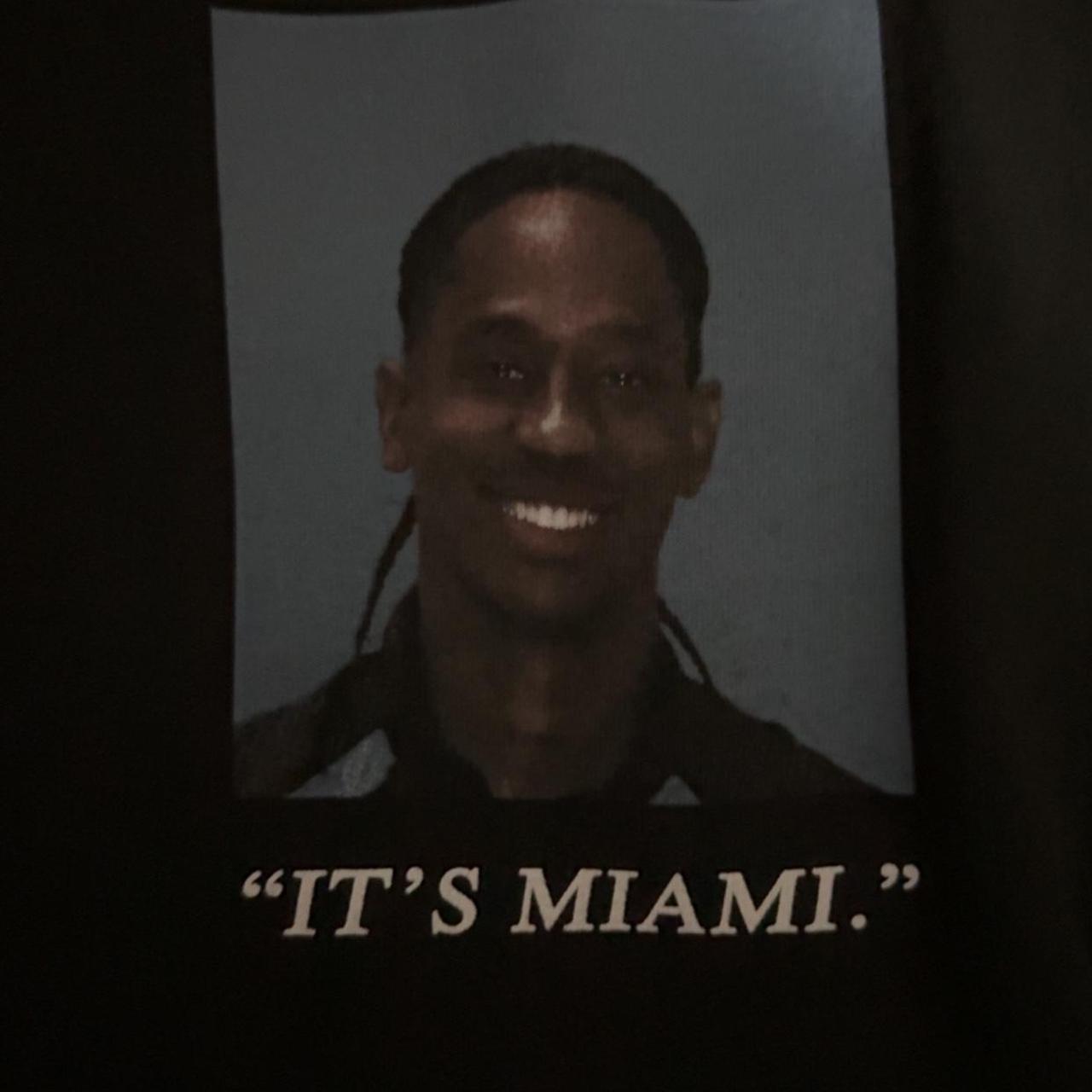 Travis Scott ‘Free The Rage’ “It’s Miami” Mugshot... | Depop