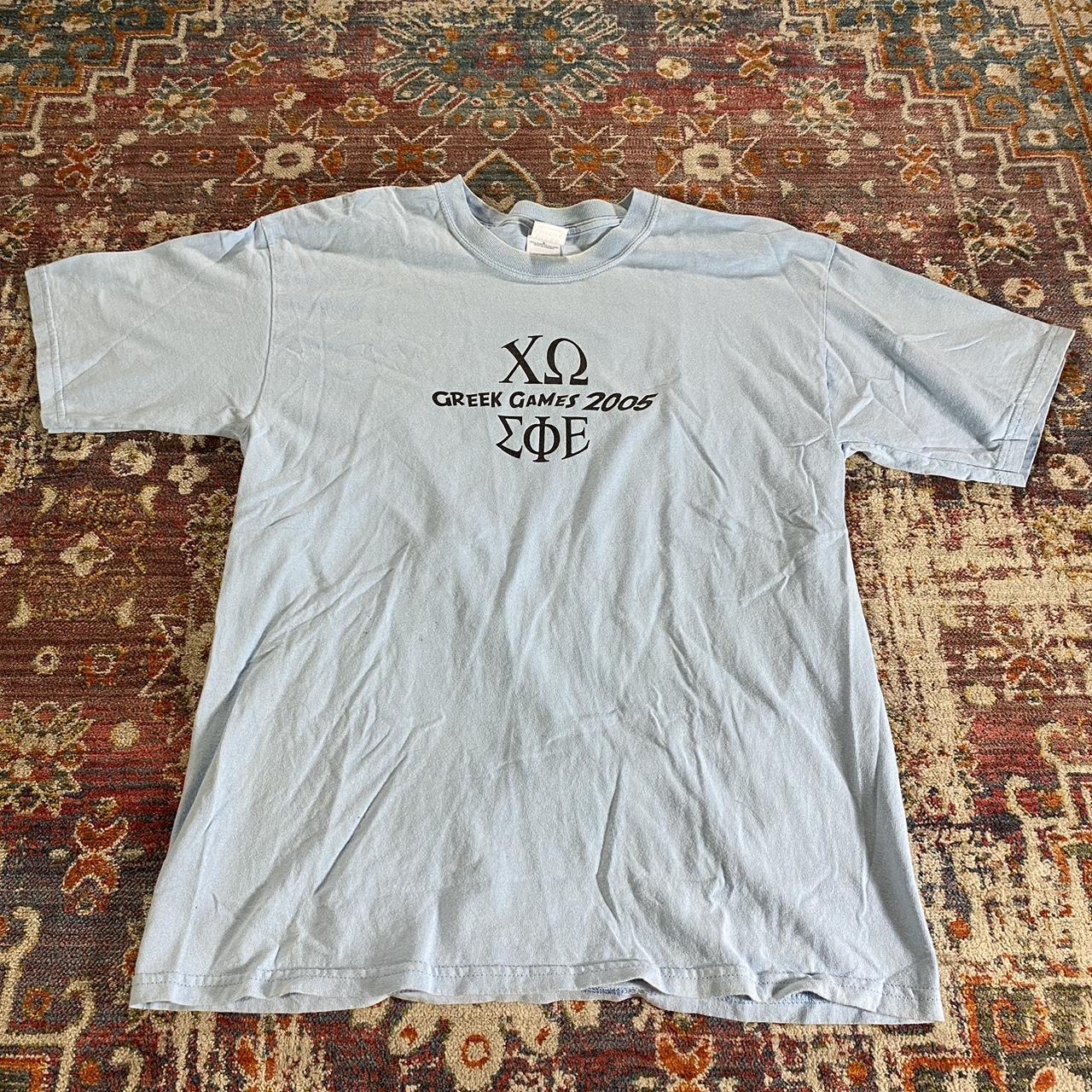 vintage greek frat sorority shirt size large - Depop
