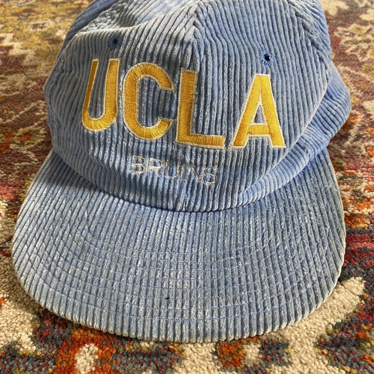 vintage twins ucla corduroy bruins baby blue hat - Depop
