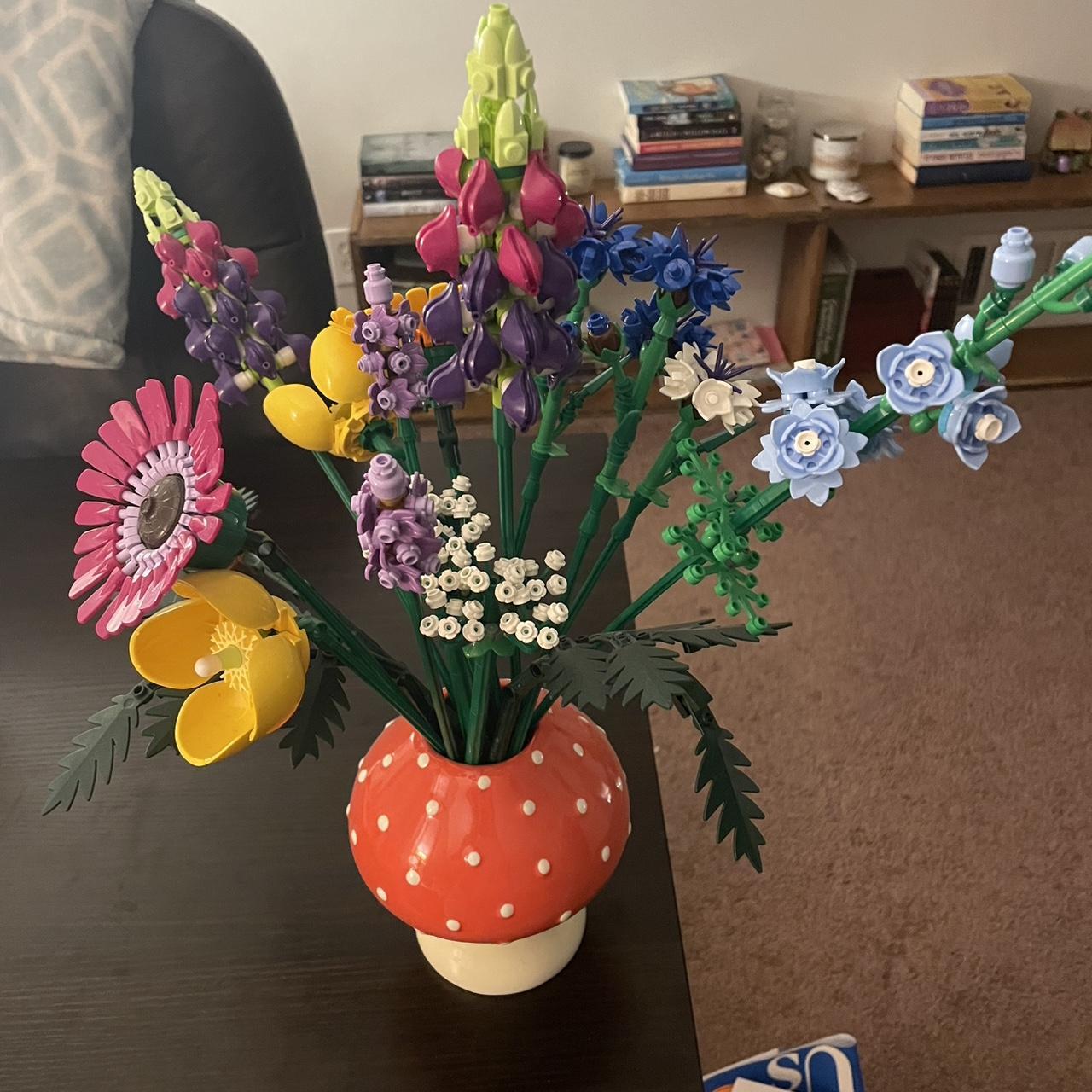 Lego Flower Bouquet #Lego All pieces included Vase... | Depop