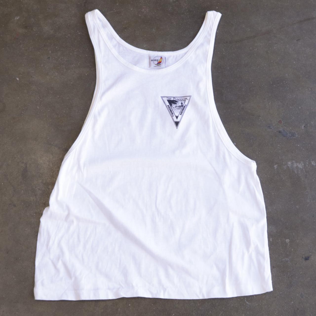 80s Hobie Pier Pressure Surf Singlet Tank... - Depop