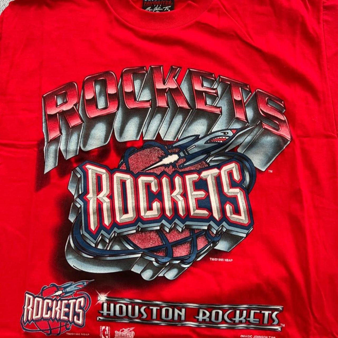 Vintage Magic Johnson Huston Rockets shirt Brand... - Depop