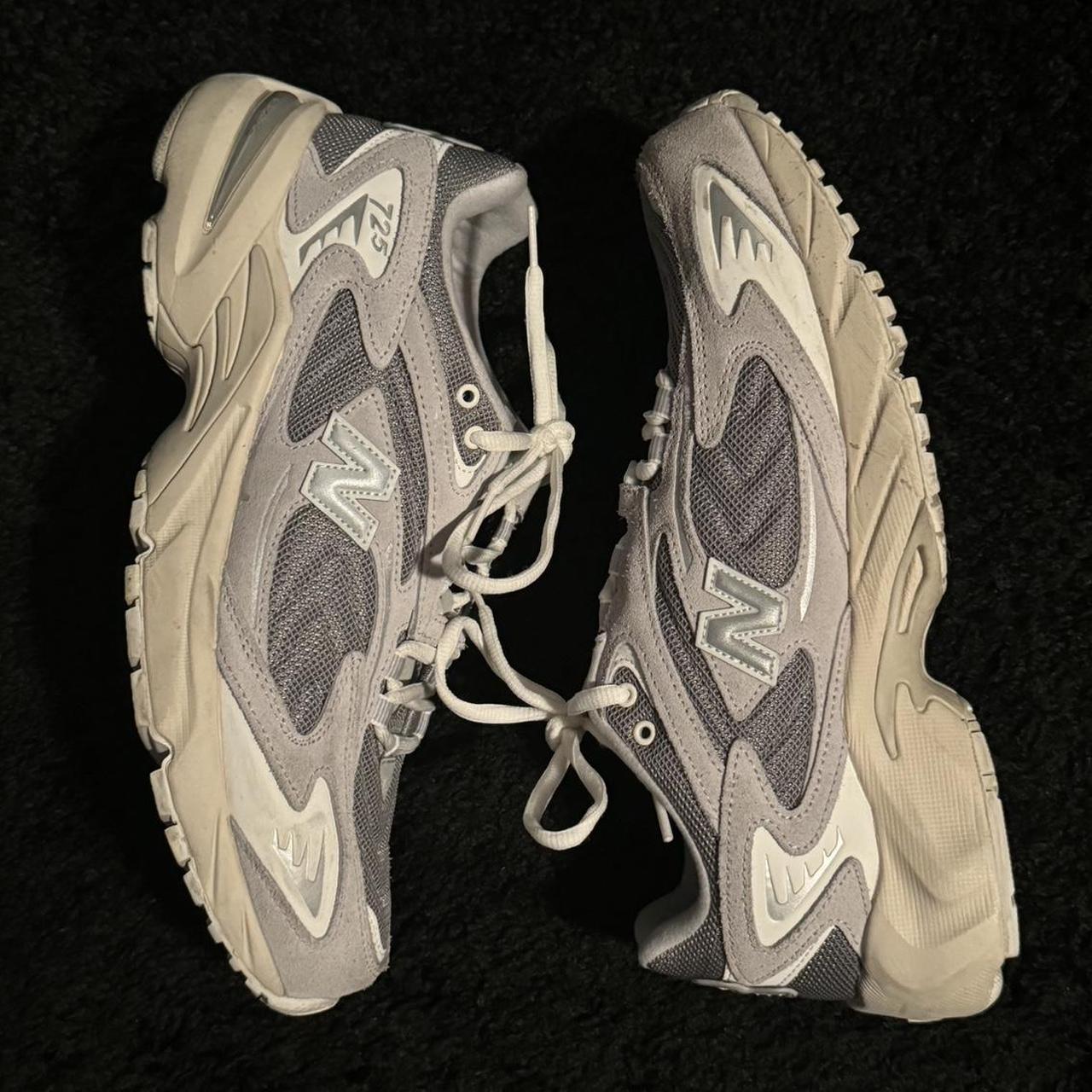 new balance light grey 725 sneakers size : 11 men’s... | Depop