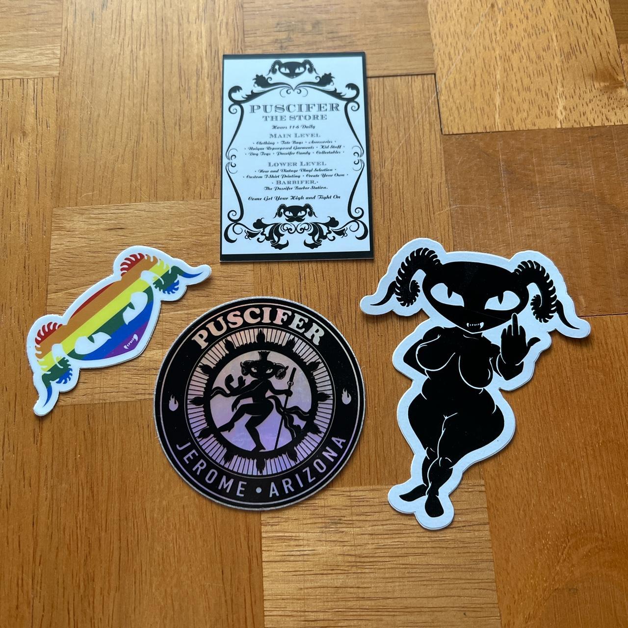 Puscifer sticker pack plus business card bundle... | Depop